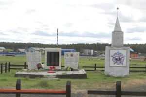 Воинам-землякам, участникам Великой Отечественной войны (ulitsa Urastyrova No:50, selo Emissy), anıt, heykel  Saha Cumhuriyeti'nden (Yakutistan'dan)