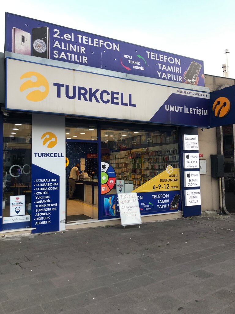 Cep telefonu ve aksesuarları satış mağazaları Turkcell -Umut İletişim, İstanbul, foto