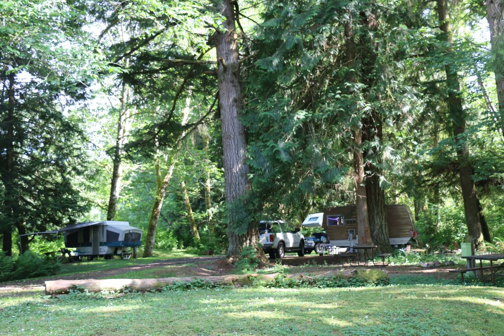 Kültür ve eğlence parkları Friday Creek Campground, Washington Eyaleti, foto