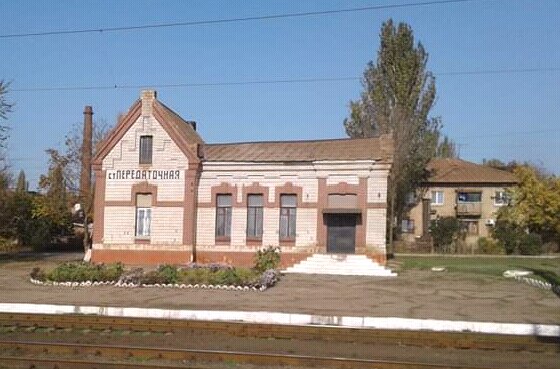 Tren istasyonu станция Передаточная, Zaporoje, foto