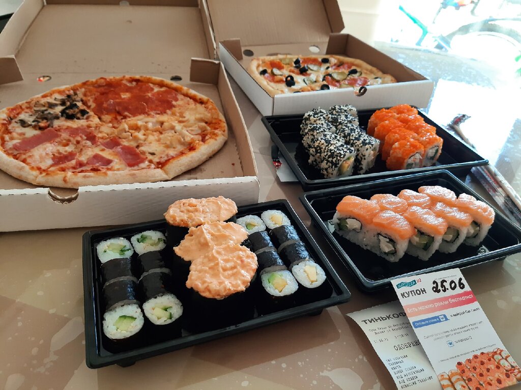 Suşi restoranı Sushi-Pizza 312, Moskova, foto