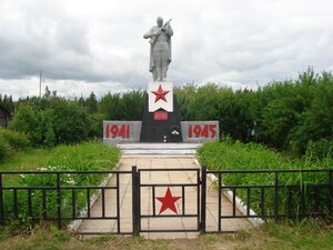 Воинам, павшим в годы Великой Отечественной войны (Udmurtian Republic, Glazovskiy rayon, selo Dzyakino, Torfyanaya ulitsa), anıt, heykel  Udmurtiya'dan