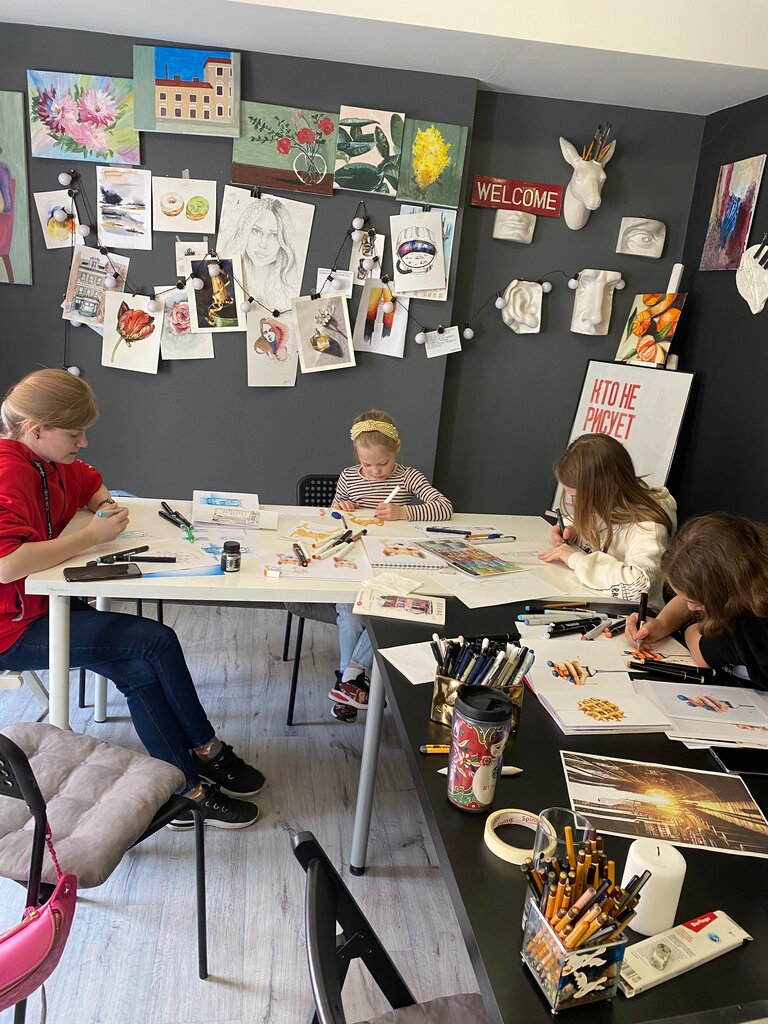 Sanat atölyeleri Draw Your City, Moskova, foto