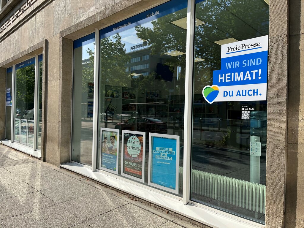 Etkinlik gişeleri Freie Presse Shop, Saksonya, foto