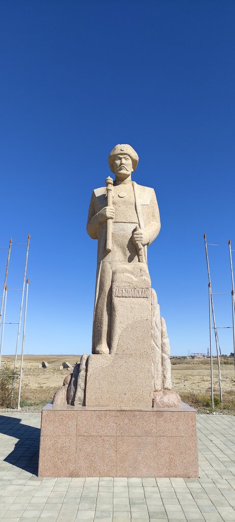 Anıt, heykel Abilay Han, Jezkazgan, foto