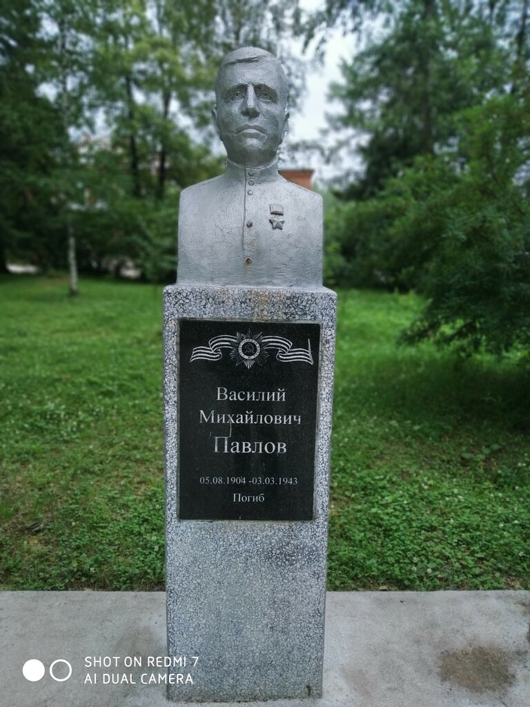 Anıt, heykel Бюст Героя Советского Союза В.М. Павлова, Nikolsk, foto