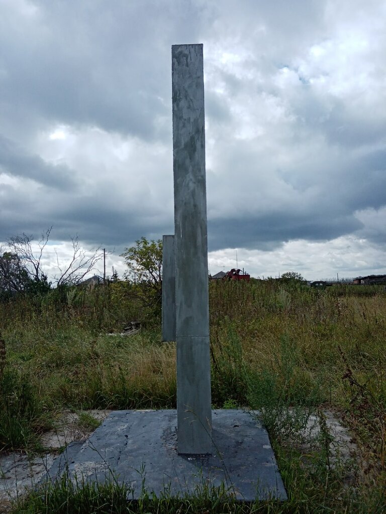 Anıt, heykel Погибшим землякам в годы Великой Отечественной войны, Omskaya oblastı, foto