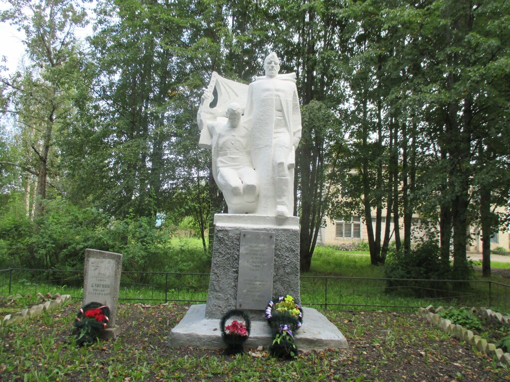 Anıt, heykel Защитникам Отечества, Kostromskaya oblastı, foto
