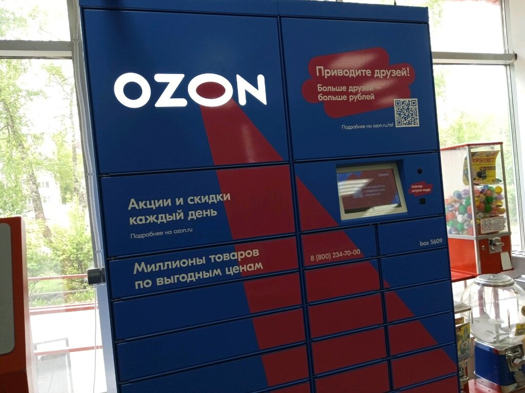 Parsel otomatı Ozon Box, Lipetsk, foto