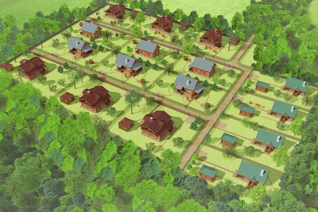 Arazi dizisi EcoVillage Novomarino, Moskova ve Moskovskaya oblastı, foto