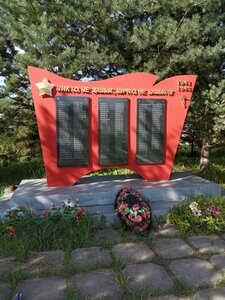 Павшим воинам Великой Отечественной войны 1941-1945 гг. (Kostroma Region, Krasnoselskiy rayon, Borovikovskoye selskoye poseleniye, derevnya Borovikovo, Tsentralnaya ulitsa), anıt, heykel  Kostromskaya oblastından