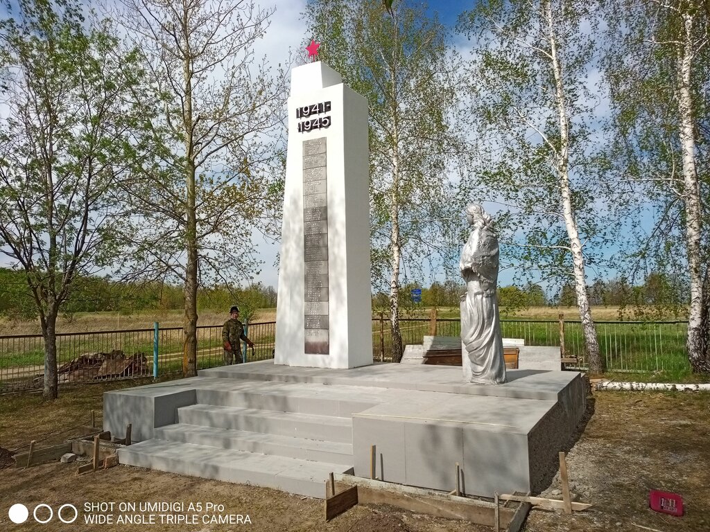 Anıt, heykel Воинам Великой Отечественной войны, 1941-1945 гг., Ulyanovskaya oblastı, foto