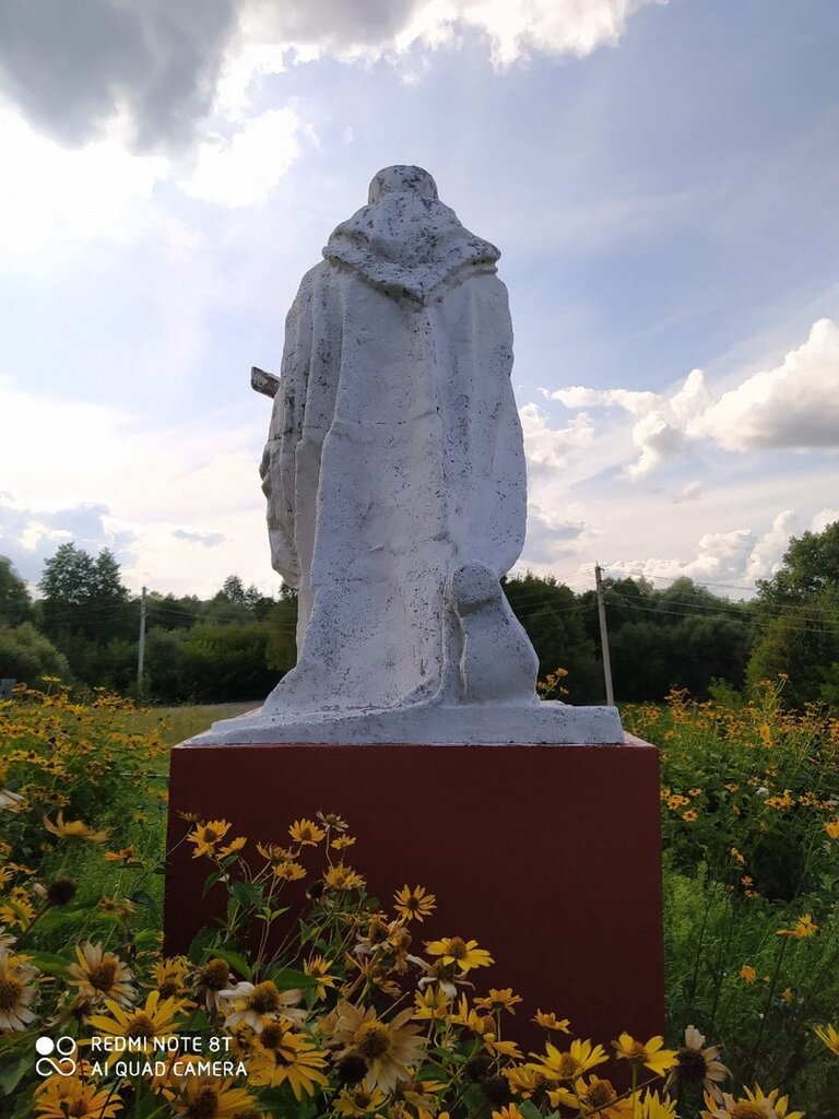 Anıt, heykel Воинам, освобождавшим село Кулаги, Brianskaya oblastı, foto