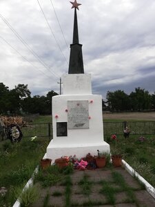 Землякам, павшим в годы Великой Отечественной войны (Tyumen Region, Yarkovskiy rayon, derevnya Varvara, Molodyozhnaya ulitsa), anıt, heykel  Tümen (Tiumenskaya) oblastından
