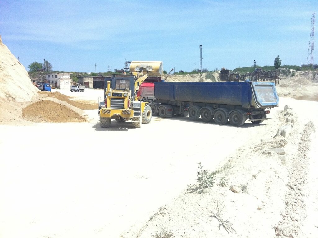 Endüstriyel mineraller Karyeroupravleniye Anapskoye, Krasnodarski krayı, foto