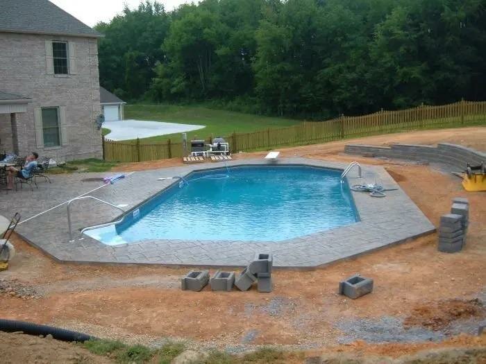 Peyzaj tasarımı Burnette's Pools, Tennessee Eyaleti, foto