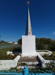 Обелиск воинам, павшим в годы Великой Отечественной войны (Kurgan Region, Kurtamyshskiy Municipal District, selo Kamagan, Tsentralnaya ulitsa), anıt, heykel  Kurganskaya oblastından
