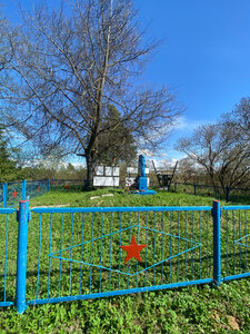 Братская могила советских воинов (Leningrad Region, Kirovskiy District, Putilovskoye selskoye poseleniye, derevnya Gornaya Shaldikha), anıt, heykel  Saint‑Petersburg ve Leningradskaya oblastından