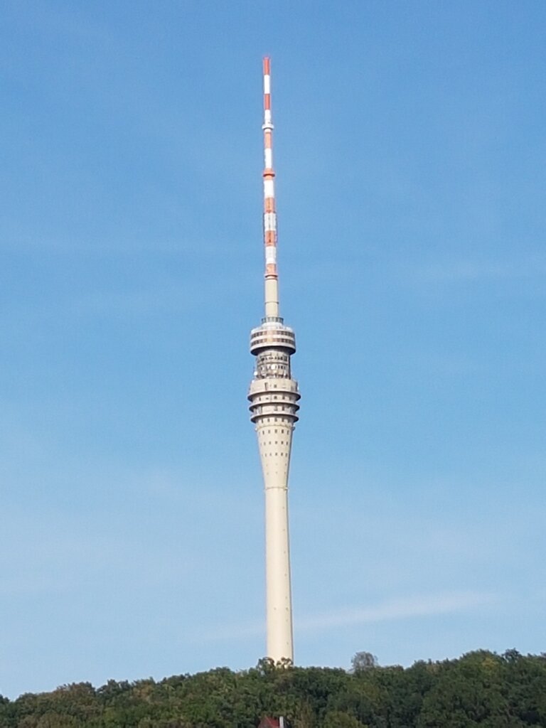 Turistik yerler Fernsehturm Dresden, Saksonya, foto