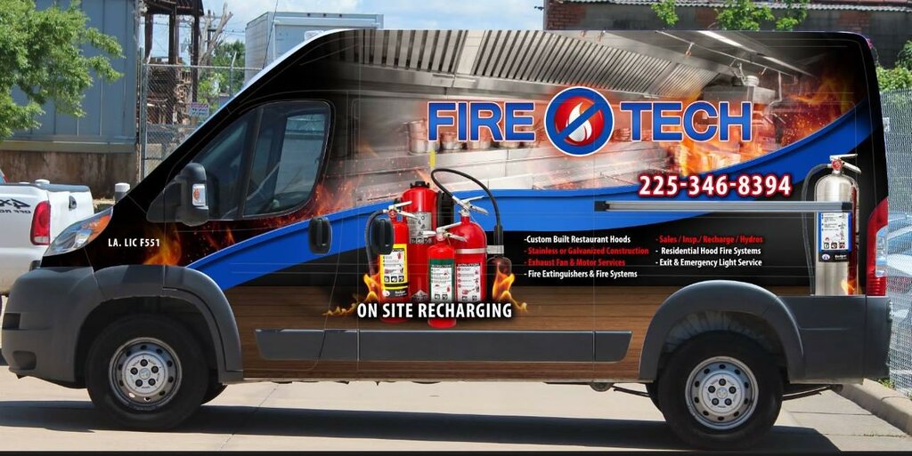 Yangın ekipmanları Fire Tech, Louisiana Eyaleti, foto