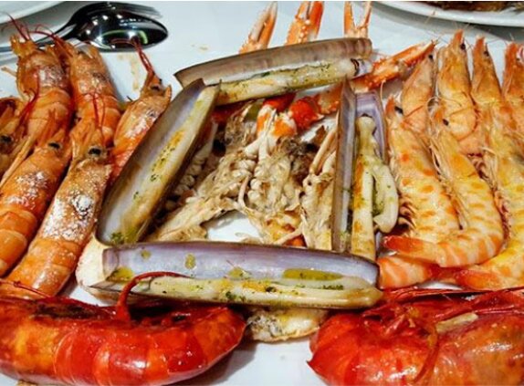 Restoran Restaurante La Ría, Galisya, foto