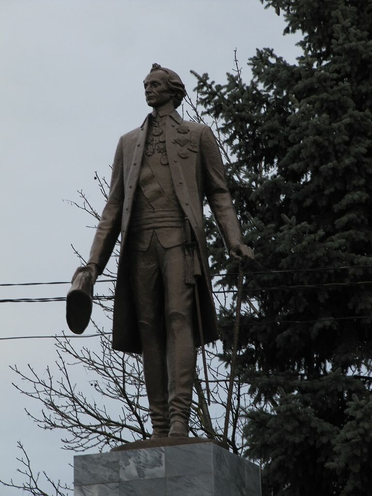Anıt, heykel А.В. Суворов, Krasnodarski krayı, foto