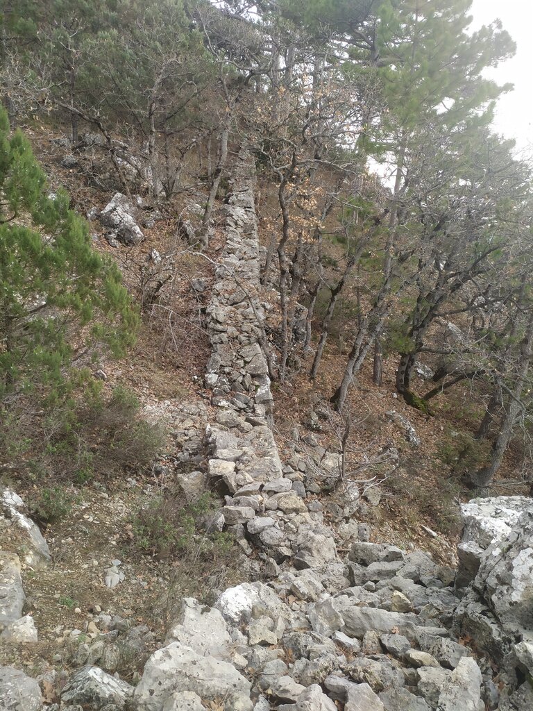 Unutulmaz olayların yeri Руины древней крепости, Kırım Cumhuriyeti, foto