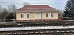 Railway station (Bresckaja voblasć, Ivanaŭski rajon, Garbahski Rural Council, vioska Trudavaja), tren garları  Brestskaya oblastından