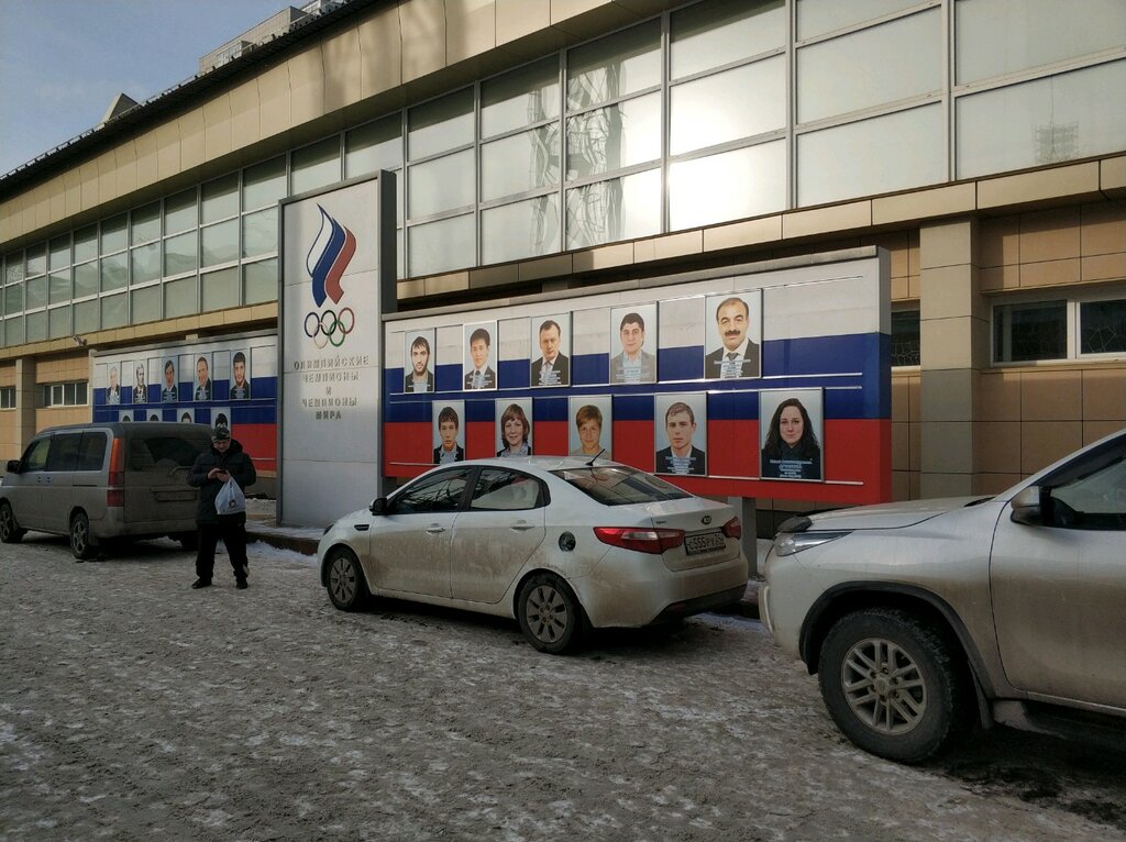 Dekorasyon ve süsleme, onur panosu Олимпийские чемпионы и чемпионы мира, Krasnoyarsk, foto