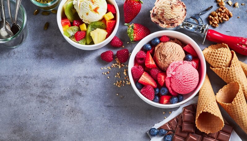 Kuruyemiş, atıştırmalık, kuru meyve Ambrosiana Gelati, Lombardiya, foto
