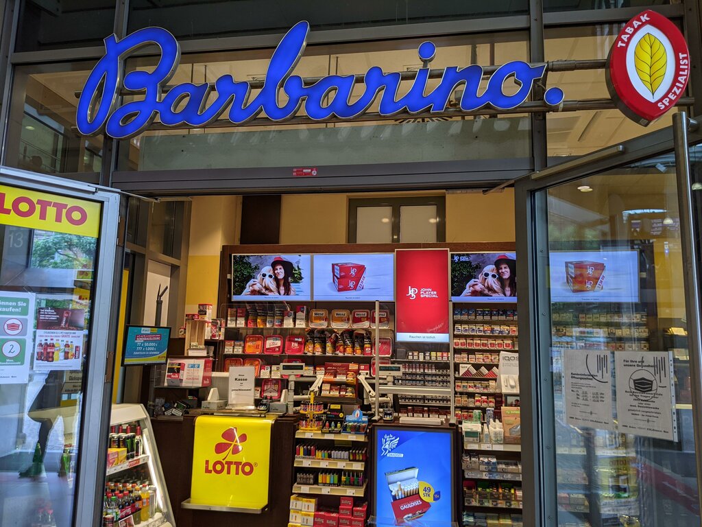 Tütün, sigara mağazaları Barbarino, Mainz, foto