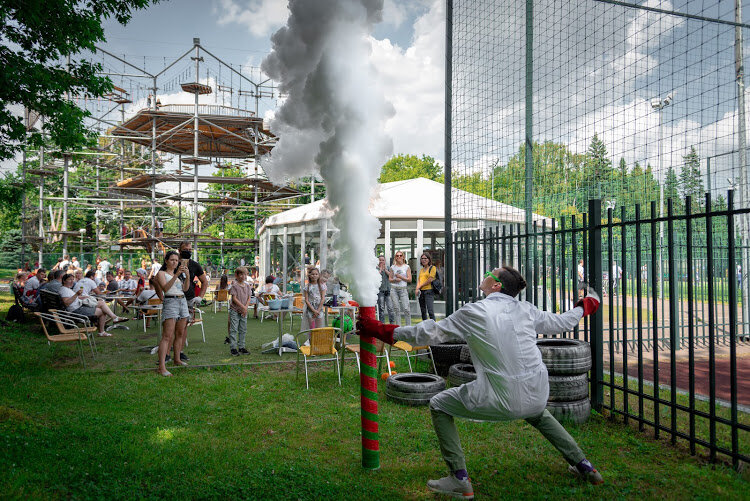 i̇pli oyun park SkyTown, Moskova, foto