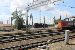 Паровоз Л-3565 (Samara Region, City of Oktyabrsk, rayon Tsentralny), teknoloji anıtı  Oktiabrsk'tan