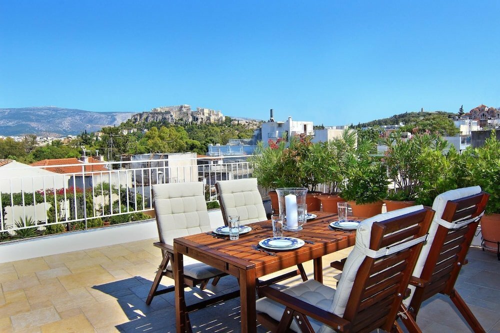 Otel Stylish Studio Loft With Superb Balcony, Atina, foto