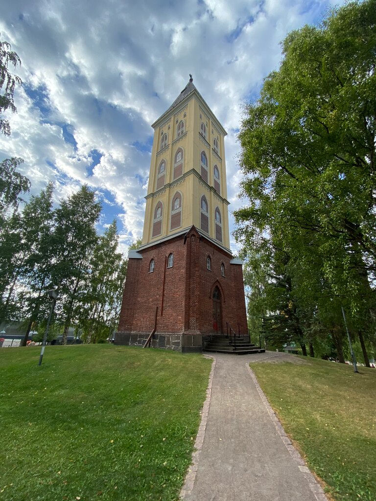 Turistik yerler St. Mary's Church of Lappee bell tower, Lappeenranta, foto