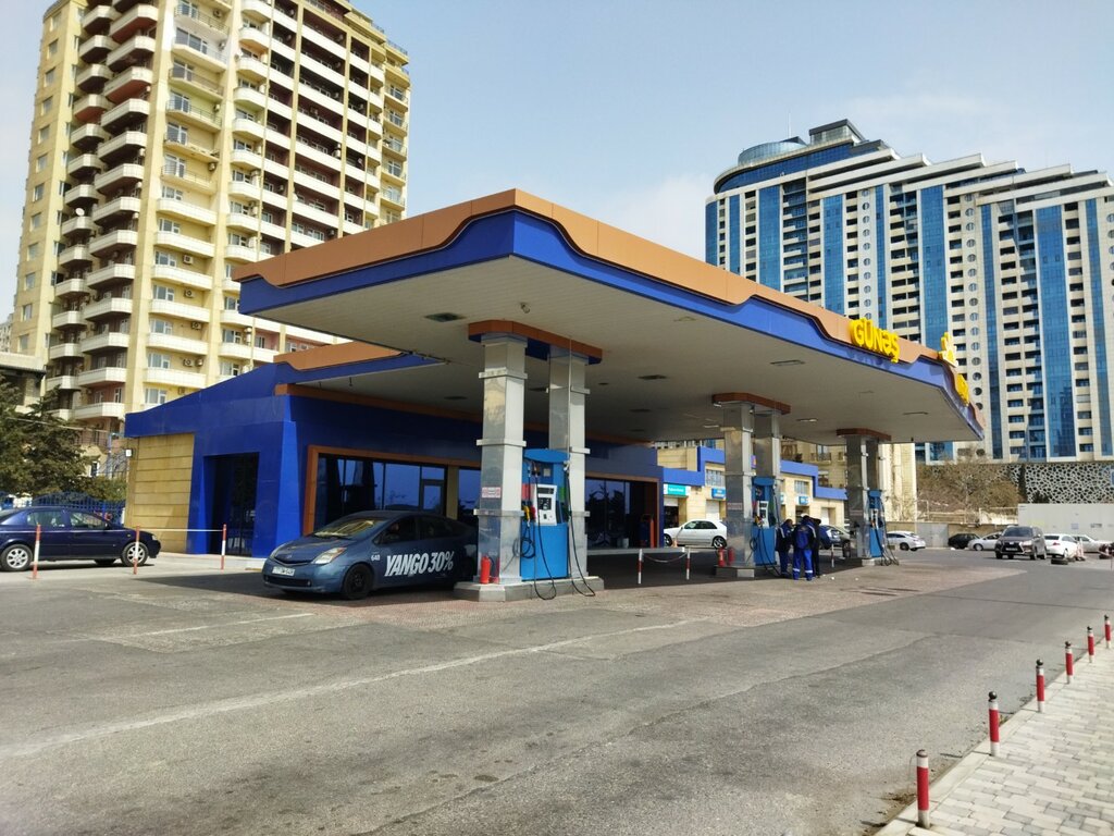 Benzin istasyonu Gunesh Petrol, Bakü, foto