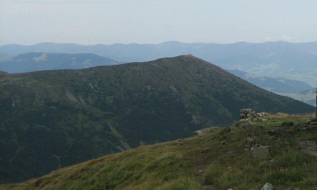 Dağ zirvesi Гора Смотрич, Ivano‑Frankovsk Bölgesi, foto