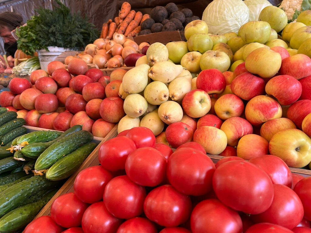 Gıda pazarı Ярмарка выходного дня, Moskova, foto