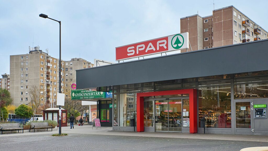 Süpermarket Spar szupermarket, Budapeşte, foto