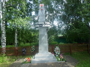 Погибшим в Великой Отечественной войне 1941-1945 гг. (Lesnaya ulitsa No:28, posyolok Nadtsy), anıt, heykel  Tümen (Tiumenskaya) oblastından