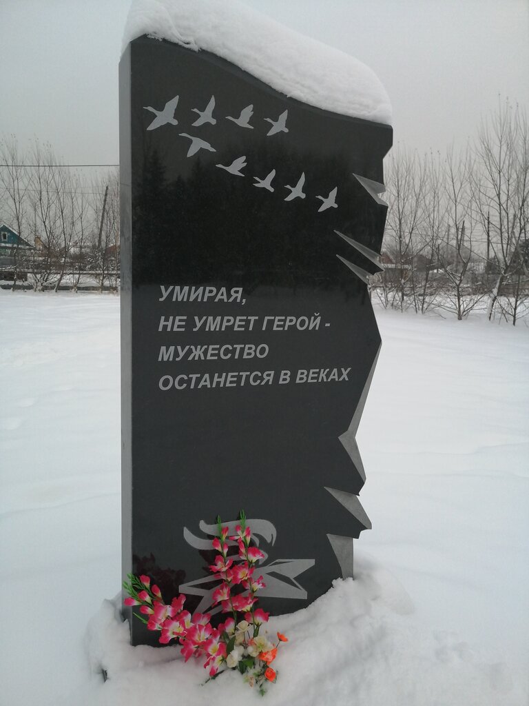 Anıt, heykel Павшим героям, Nijegorodskaya oblastı, foto