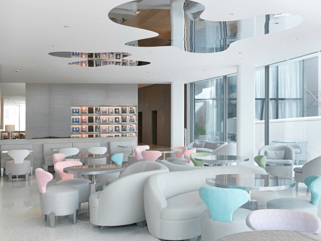 Kahve dükkanları Dior Café, Seul, foto