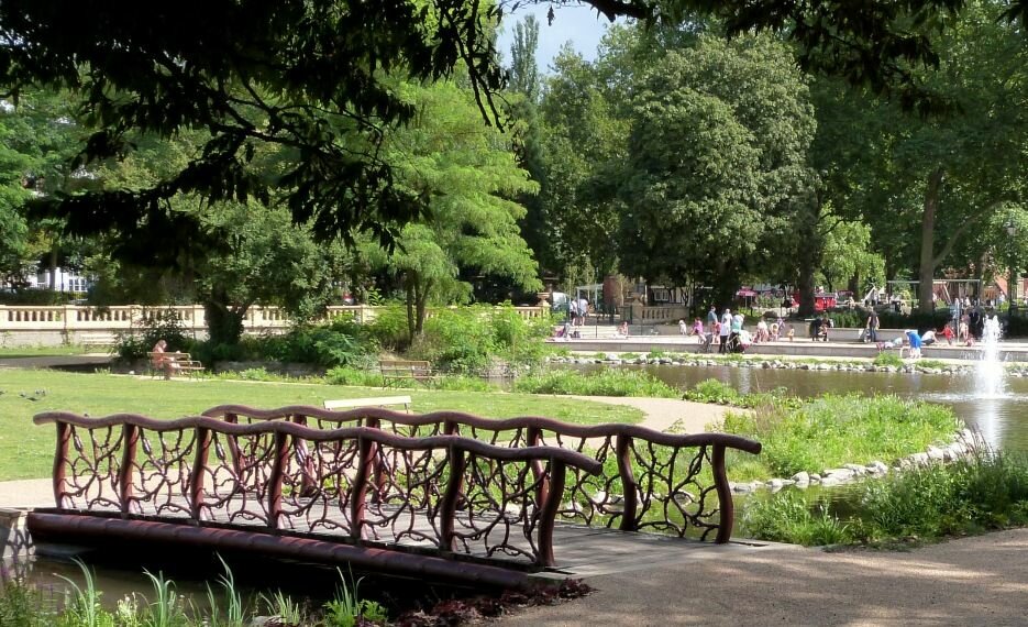 Kültür ve eğlence parkları Bishops Park, Londra, foto