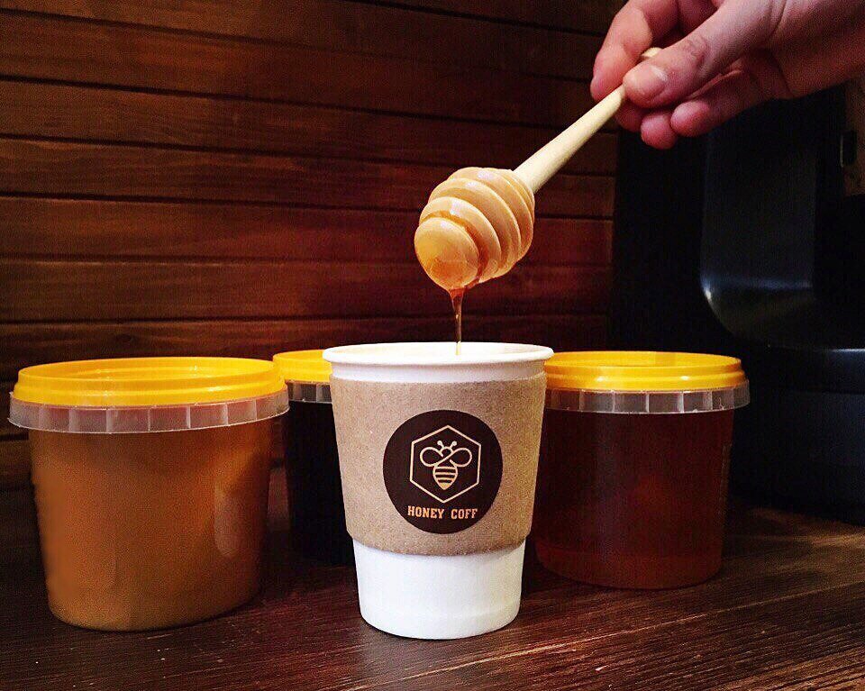 Kahve dükkanları Honey Coff, Saint‑Petersburg, foto