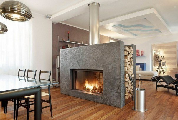 Soba, şömine Kaminnoye teplo, Tomsk, foto