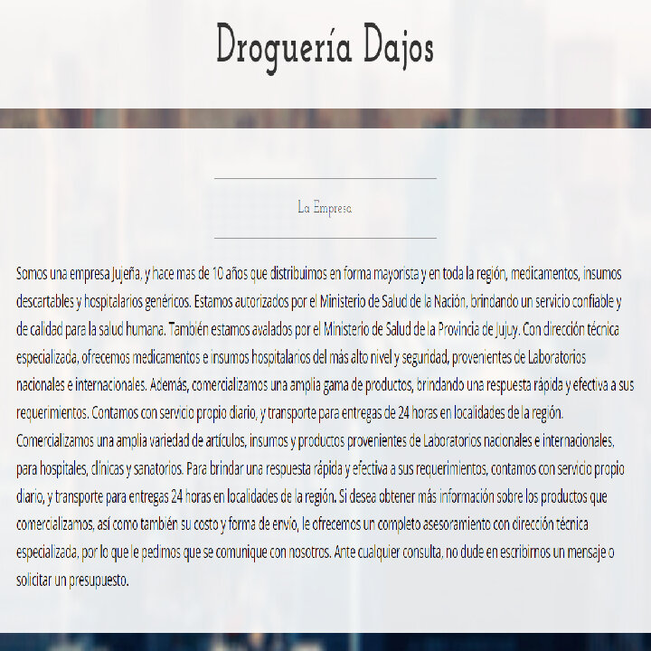 Eczaneler Drogueria Dajos, Jujuy, foto