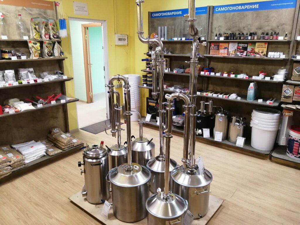 Ev yapımı içki ekipmanları Russkay Dymka, Podolsk, foto