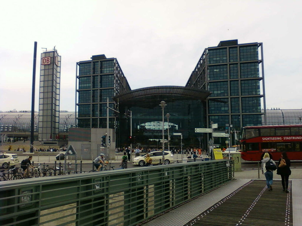 Tren garları Hauptbahnhof, Berlin, foto