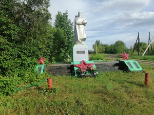 Воинам, павшим в годы Великой Отечественной войны (Republic of Mordovia, Kovylkinskiy rayon, Mordovsko-Vechkeninskoye selskoye poseleniye, derevnya Vasilyevka, Shkolnaya ulitsa), anıt, heykel  Mordovya'dan