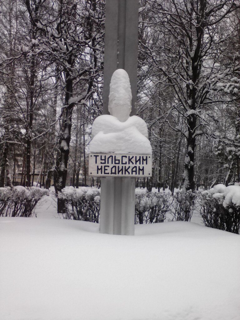 Anıt, heykel Тульским медикам, Tula, foto